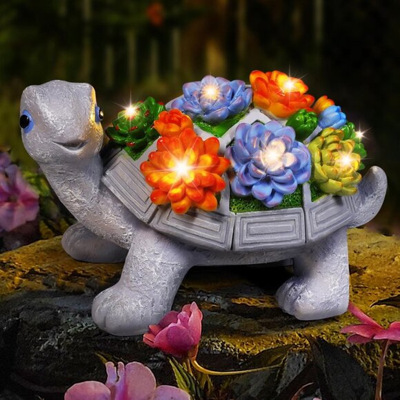 Accents | New Turtle Outdoor Garden Decor For Outside Solar Outdoor ...